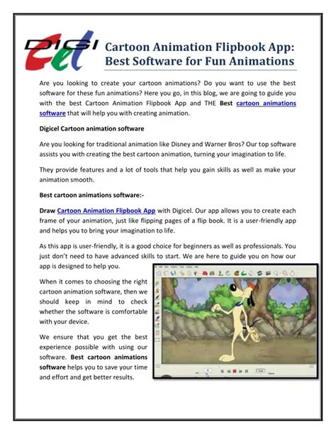 Ppt Cartoon Animation Flipbook App Best Software For Fun Animations Powerpoint Presentation