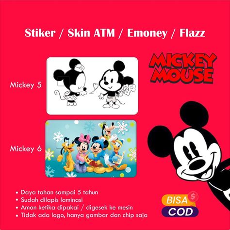 Jual Stiker Garskin Skin Atm Mickey Mouse Shopee Indonesia