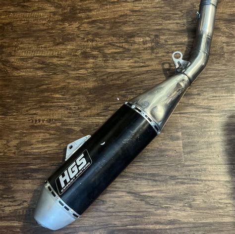 Yz250f Hgs Exhaust Muffler Silencer Slip On Aluminum 2019 2026 Yamaha