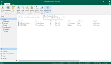 Best Practices Analyzer Veeam Backup And Replication V12 Pense Em Ti