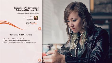 online course consuming web services and using local storage on ios
