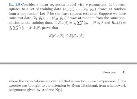 Solved Ex Consider A Linear Regression Model With P Chegg