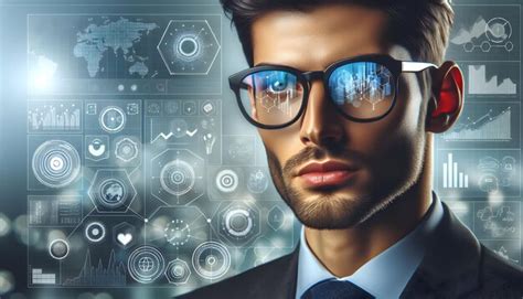 Closeup Business Man with Glasses Reflecting Visionary Leadership and Strategic Roadmap ...