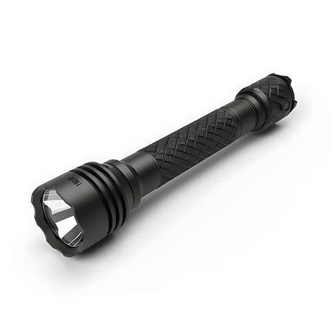 Flashlight 3d Model With Tactical Design And Black Color Mad Creative