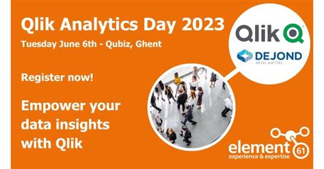 Joeri Willems On Linkedin Qlik Analytics Day 2023