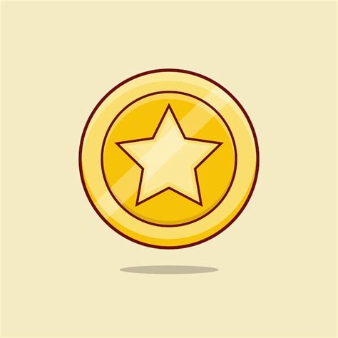 Premium Vector | Gold coin star game