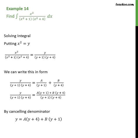 example 14 find integral x2 x2 1 x2 4 dx examples