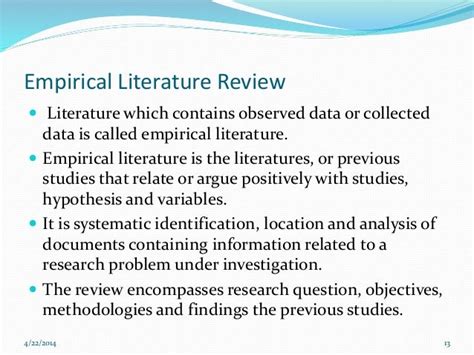 Difference Between Theoretical And Empirical Literature Review Design Talk