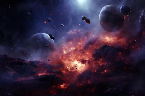 Premium Photo Galaxy Cluster Outskirts With Galaxy Mergers Triggering