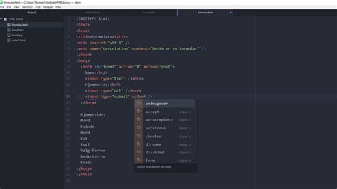 Html Kursus For Begyndere 9 Formularer Del 1 Youtube