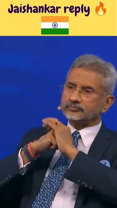 Jaishankar Savage Reply 🔥🔥 Shorts Viralvideo Jaishankar Youtube
