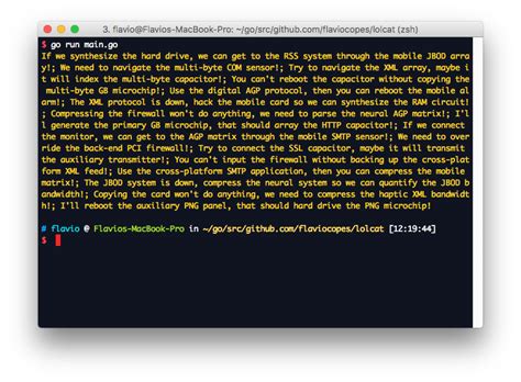 Build A Command Line App With Go Lolcat