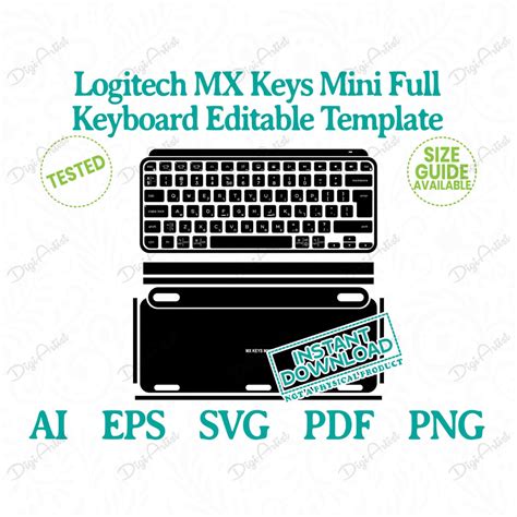 Logitech Mx Keys Mini Full Keyboard Skin By Digiartist Store Logitech Mini Custom Keyboard