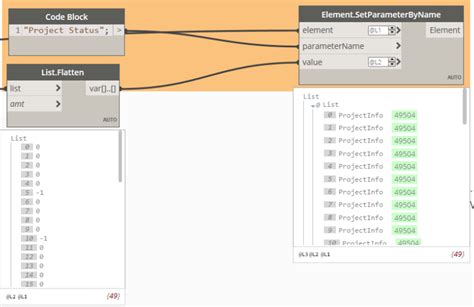 adding a list to a parameter revit dynamo