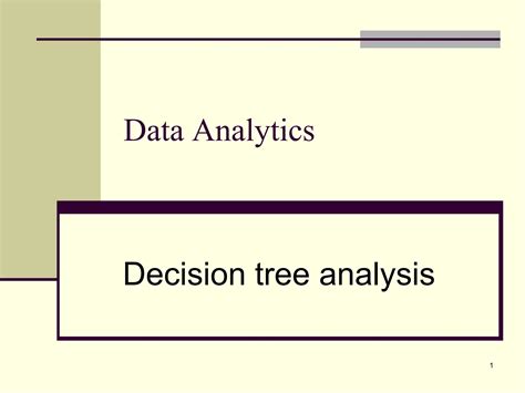 da data analysis pot sheet decision tree ppt
