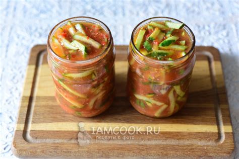 Салат «Тещин язык» из огурцов на зиму — рецепт с фото пошагово