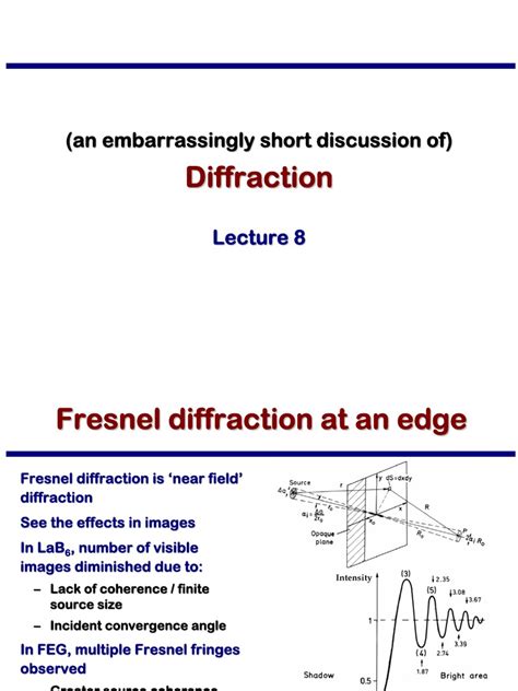 Transmission Electron Microscopy Skills Diffraction Lecture 9 Pdf