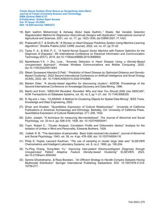 A NOVEL DENSITY BASED CLUSTERING ALGORITHM FOR PREDICTING CARDIOVASCULAR DISEASE PDF