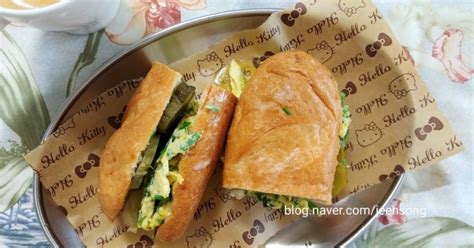 코로나극복부추스크램블에그샌드부드러운 단짠단짠