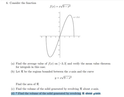 Solved Consider The Functionf X X9 X22 A ﻿find The Average
