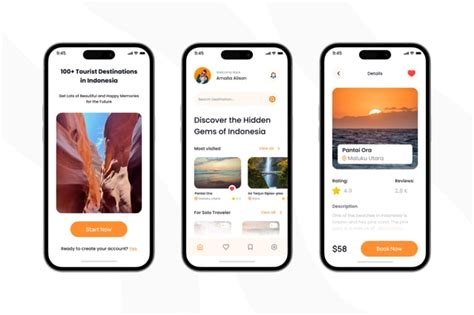 Travel Agency Mobile App Ui Kit Ux And Ui Kits Ft Uiux And Business Envato