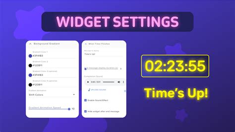 Twitch Countdown Timer Widget for StreamElements & OBS Studio