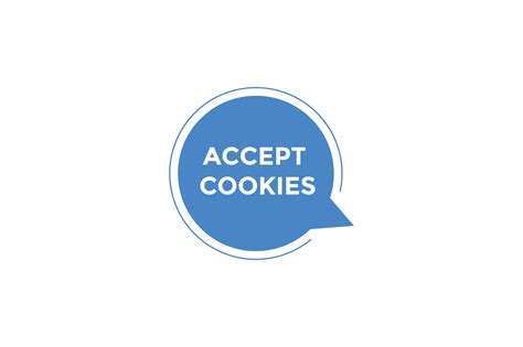 Accept Cookies Button Web Banner Templates Vector Illustration