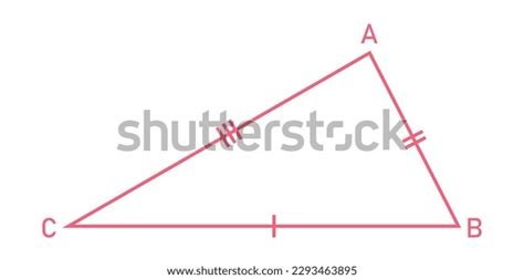 Scalene Triangle Shape Geometry Mathematics Resources Stock Vector Royalty Free 2293463895
