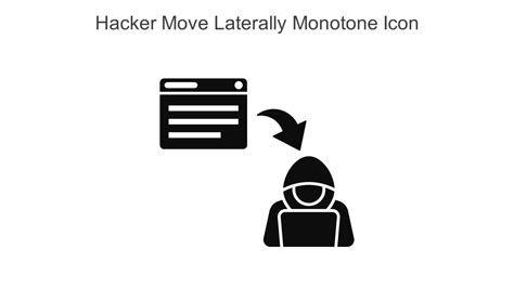 Hacker Move Laterally Monotone Icon In Powerpoint Pptx Png And Editable Eps Format PPT Slide