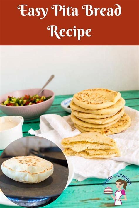 Easy Pita Bread Recipe Veena Azmanov