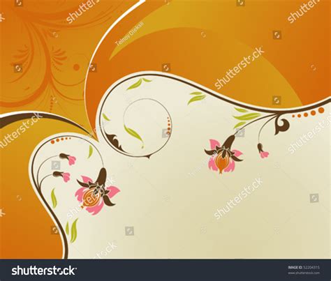 Flower Background Wave Pattern Element Design Stock Vector Royalty Free 52204315 Shutterstock