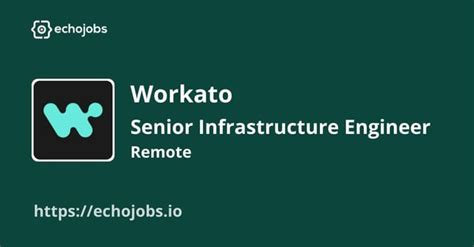 Workato Is Hiring Senior Infrastructure Engineer Remote Postgresql