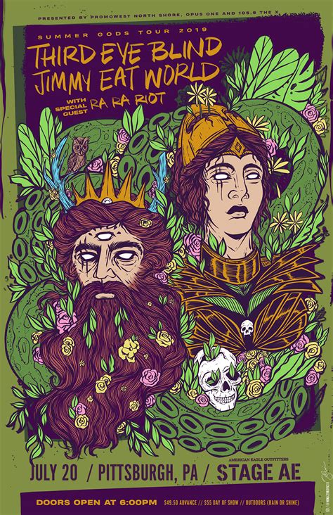 Third Eye Blind Jimmy Eat World Concert Poster Behance