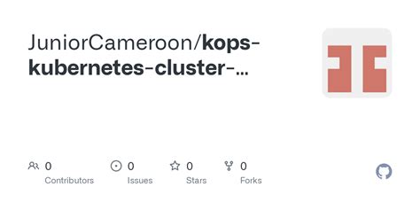 Github Juniorcameroon Kops Kubernetes Cluster Setup Aws