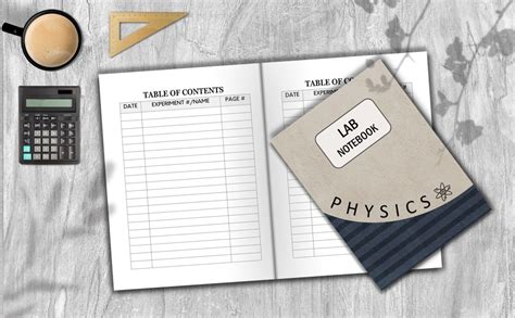 Physics Lab Notebook Physical Sciences Laboratory Notebook For