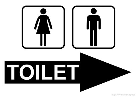 Printable Toilet Signs