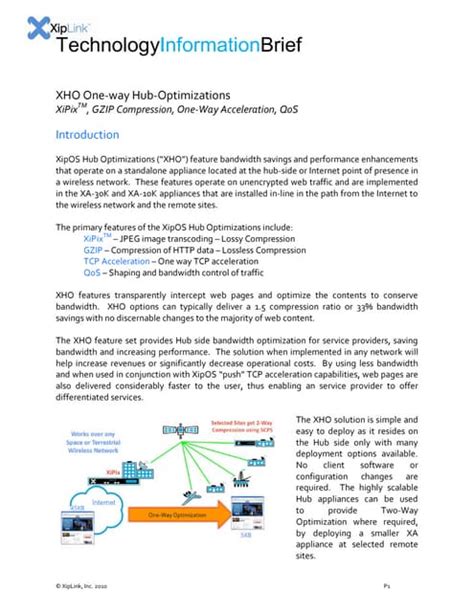 Xiplink Hub Optimization Solution Pdf