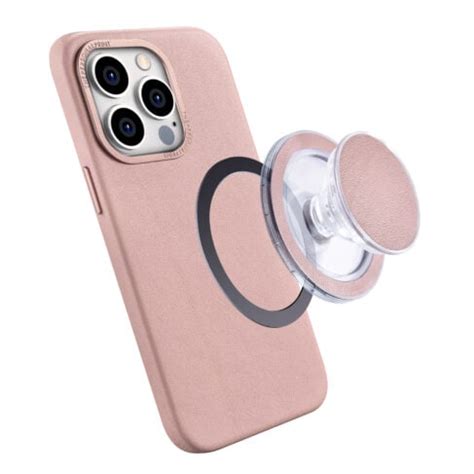 MagSafe Phone Grips Leather Blush Nude The Personal Print