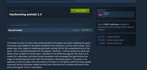 Mod Author Is No Longer Updating Mods Rrimworld