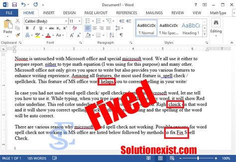 5 Methods Word Spell Check Not Working Solution Updated 2025