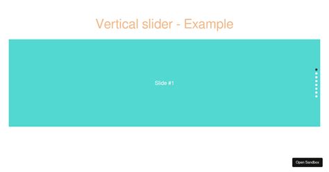 Vertical Slider Example Codesandbox