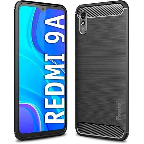 Coque De Protection Xiaomi Redmi A Avec Motif En Fibre De Carbone Et Coque En Silicone De