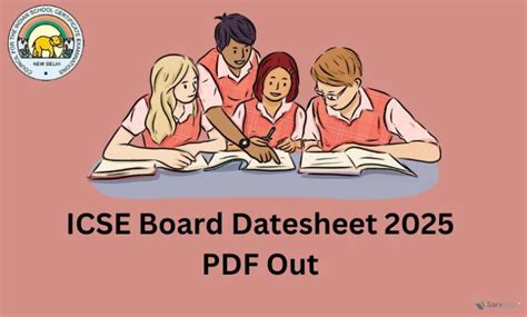 ICSE Board Datesheet 2025 Out Get Official PDF Steps To View