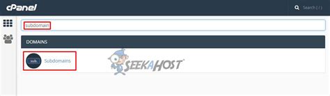 Step By Step Guide To Create A Subdomain In Cpanel Seekahost™