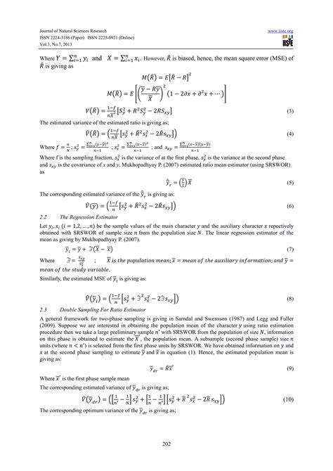 Efficiency Of Ratio And Regression Estimators Using Double Sampling