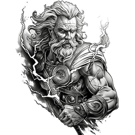 Zeus Lightning Tattoo
