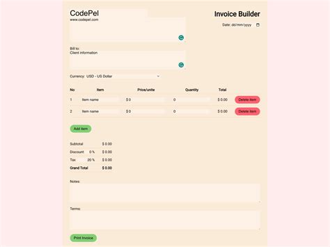 This Vuejs Invoice Generator App Allows You To Create And Manage