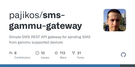 GitHub Pajikos Sms Gammu Gateway Simple SMS REST API Gateway For Sending SMS From Gammu