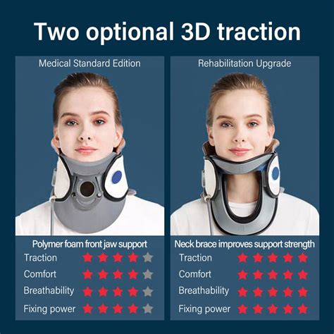 Inflatable Cervical Neck Traction Adjustable Neck Stretcher Collar ...