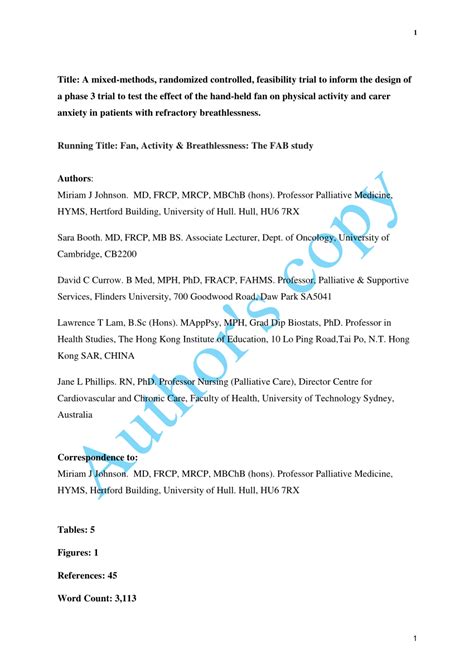 Pdf A Mixed Methods Randomized Controlled Feasibility Trial To